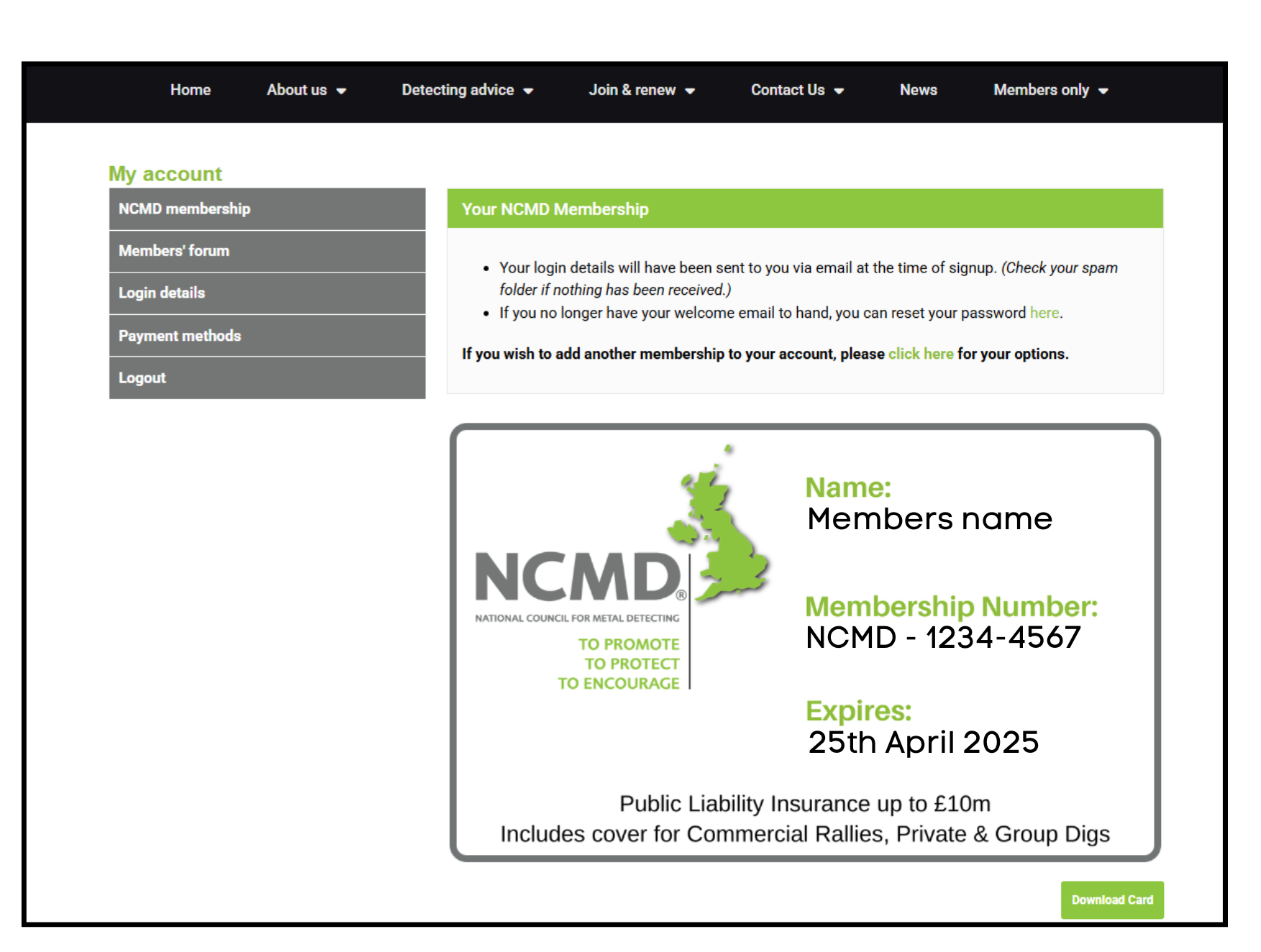 Important Changes to NCMD Membership Cards - National Council for Metal Detecting